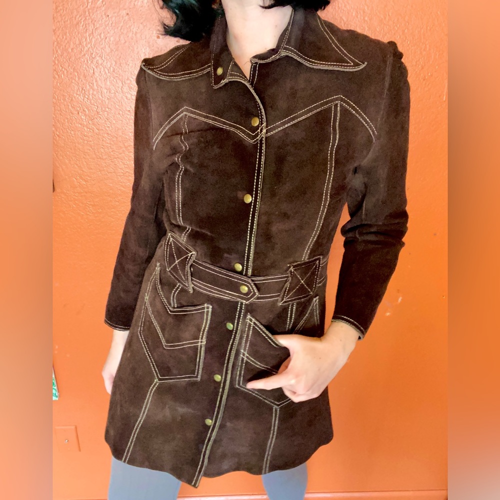 Vintage Leather 70’s Western Funk Jacket - Gem
